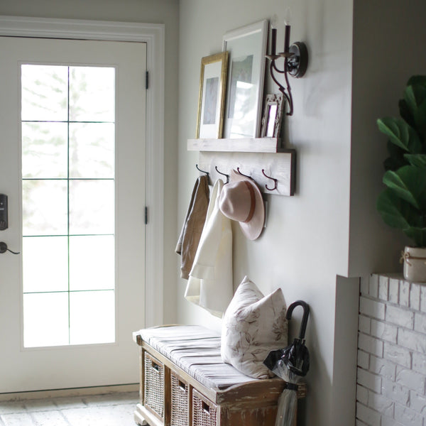Heritage Photo Ledge & Coat Hooks - Primrose